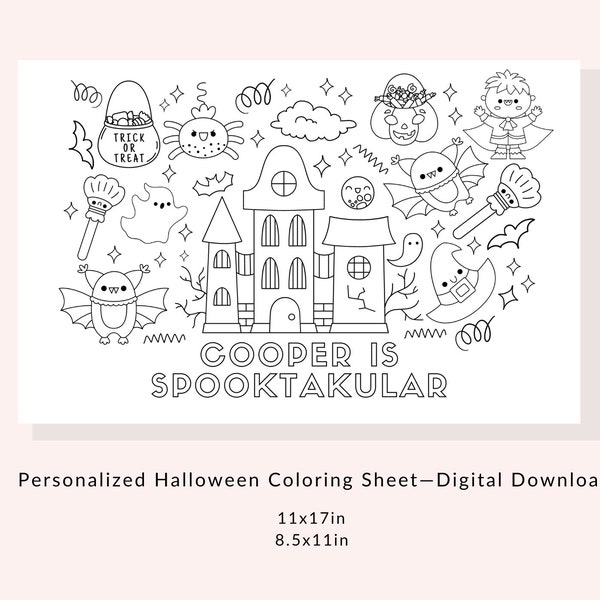 Halloween Placemat - Etsy