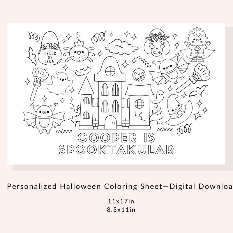 Halloween Placemat - Etsy