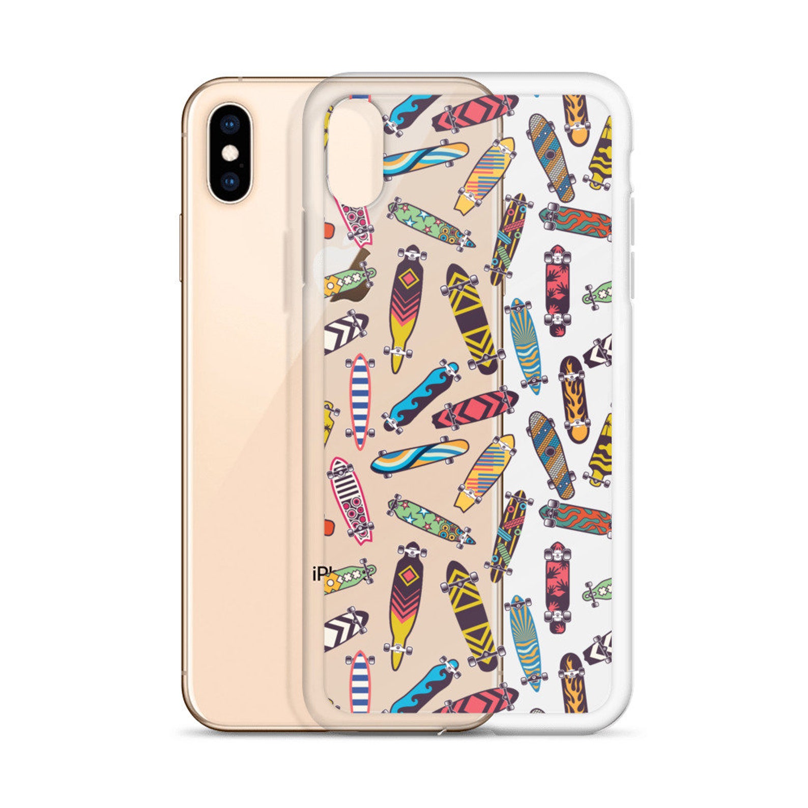 Skateboard Phone Case Clear iPhone Case Skateboard Case | Etsy