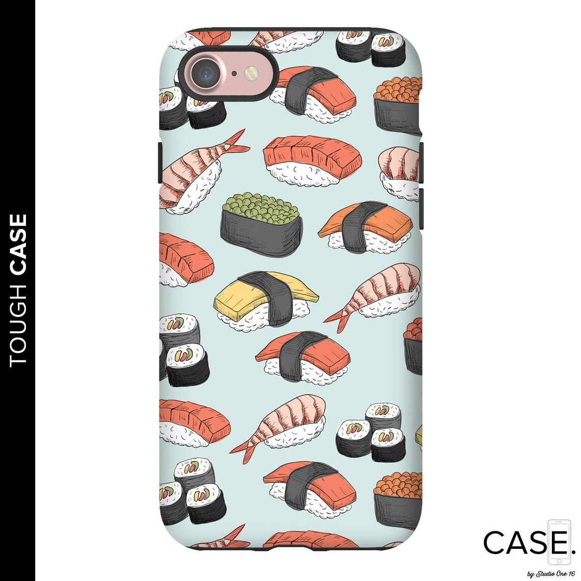 Sushi Phone Case Sushi Roll Phone Case Iphone 7 Sushi Case - Etsy