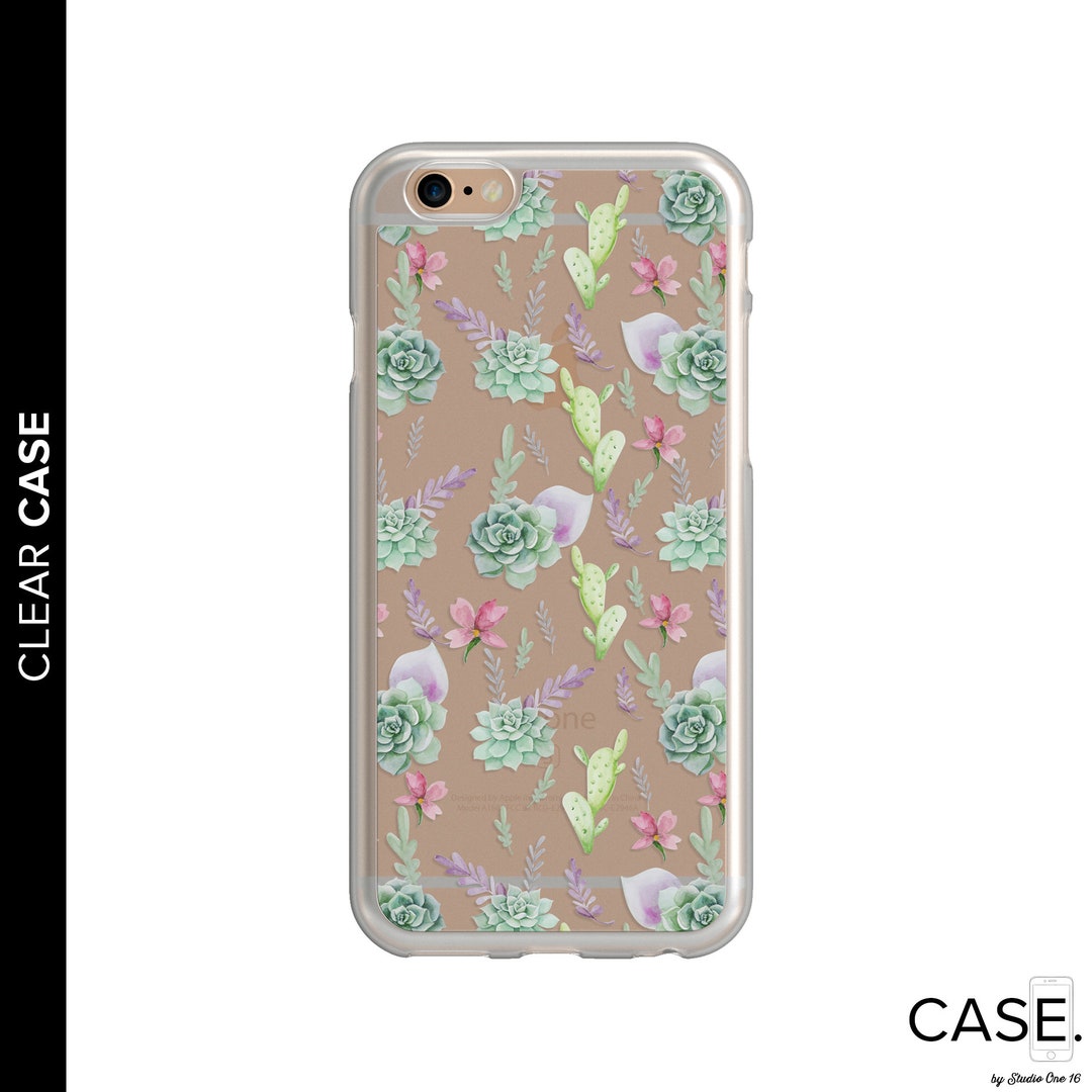 Clear Succulent Phone Case, Clear iPhone Case, Succulent Phone Case ...