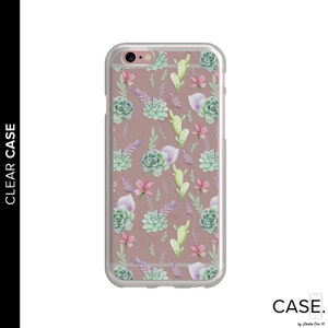 Clear Succulent Phone Case, Clear iPhone Case, Succulent Phone Case ...