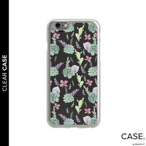 Clear Succulent Phone Case, Clear iPhone Case, Succulent Phone Case ...
