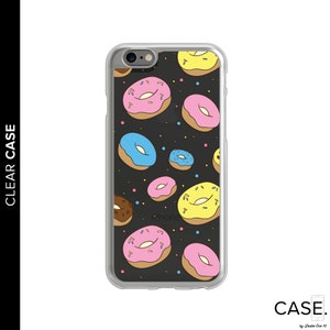 Clear Donut Phone Case, Clear iPhone Case, Donut Phone Case, iPhone 8 ...