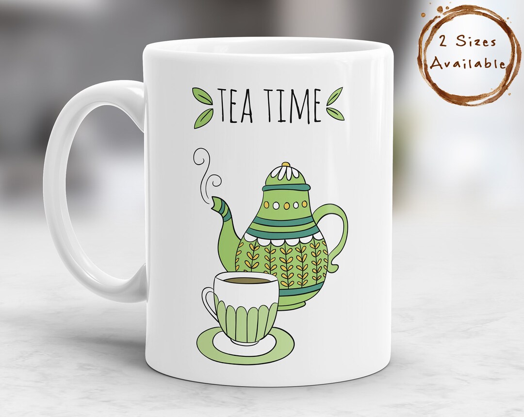 Tea Time Coffee Mug, Tea Time Mug, Cute Tea Mug, Bride Gifts, Gift Mug ...