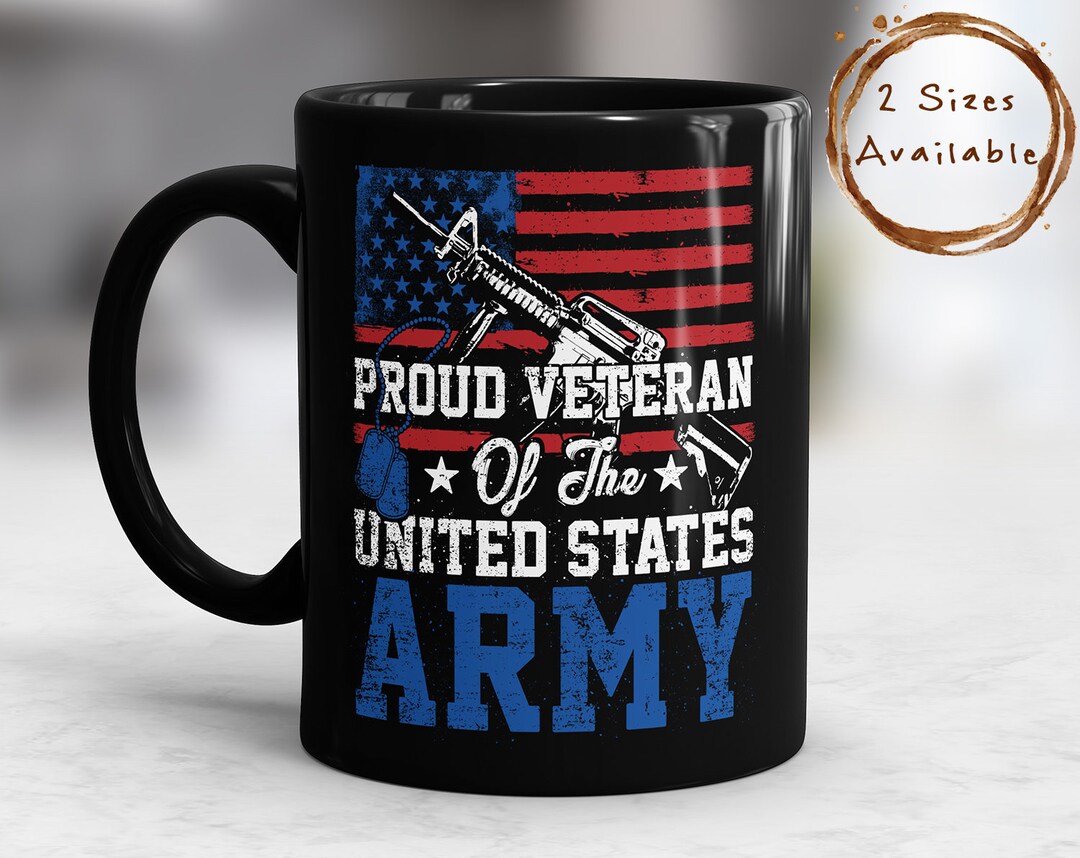 Army Vet Coffee Mug, Military Veteran Mug, Military Vet Mug, Army ...