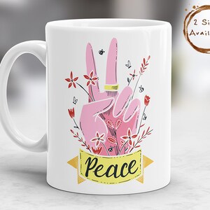 Peace Coffe Mug, Inspirational Mug, Inspire Quotes Mug, Quote Mug ...