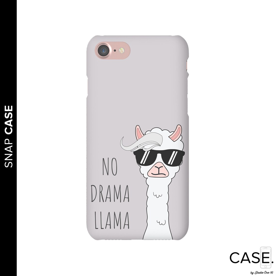 Llama Phone Case No Drama Llama Phone Case Iphone 8 Llama | Etsy