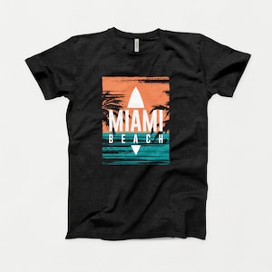 Miami Beach T-shirt, Surfing T-shirt, Surf Miami Shirt, Miami Beach ...