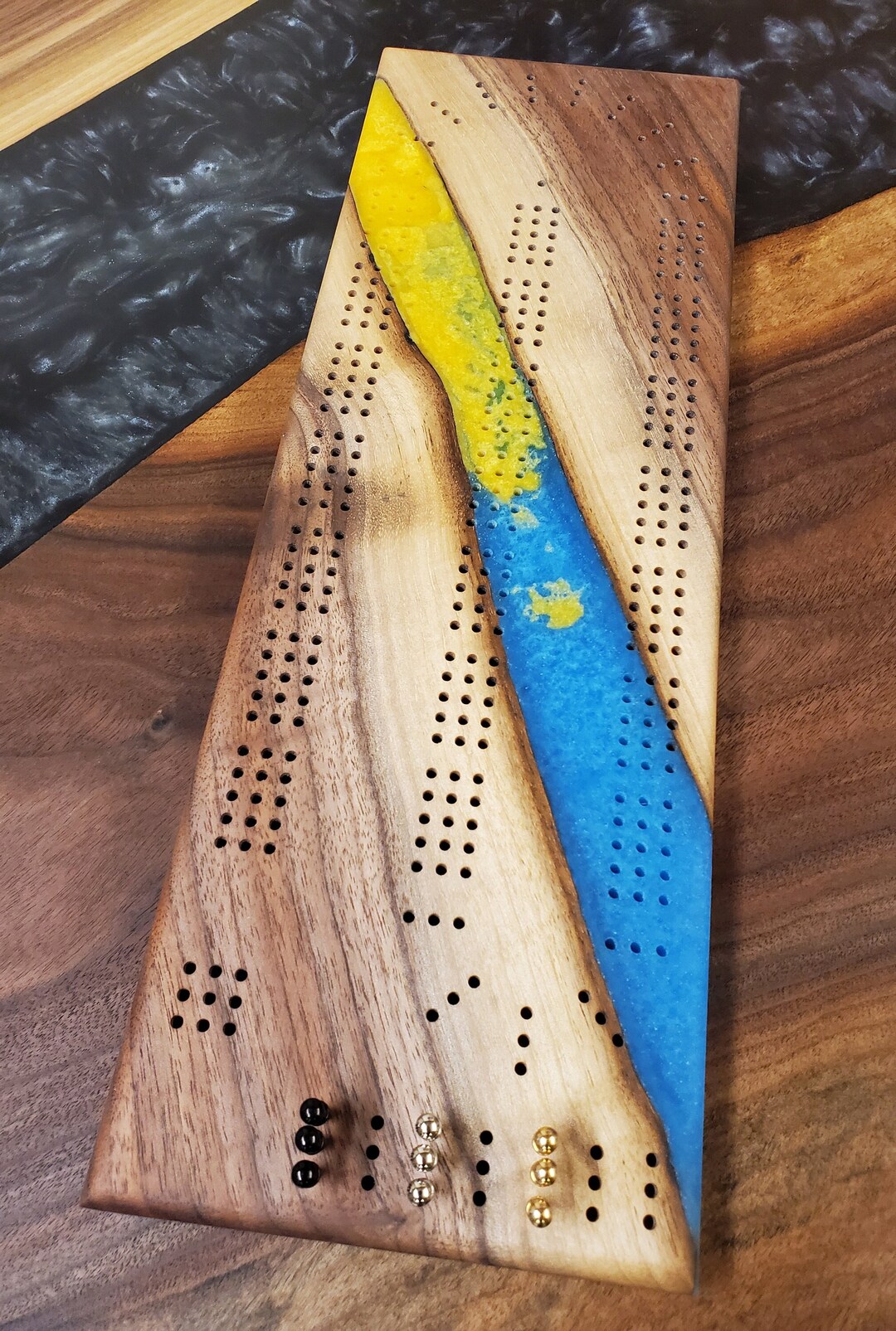 River Cribbage Board - Etsy