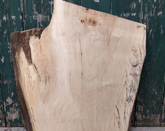 Spalted Maple Live Edge Lumber Slab Flame Pattern Table Decor Art ...