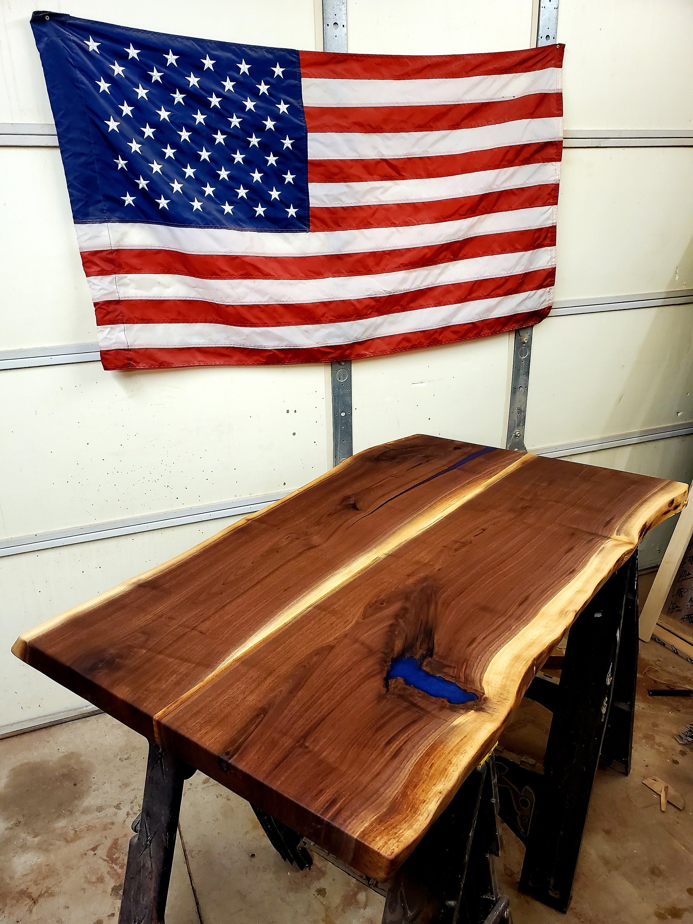Raw Edge Walnut Coffee Table - Etsy Singapore