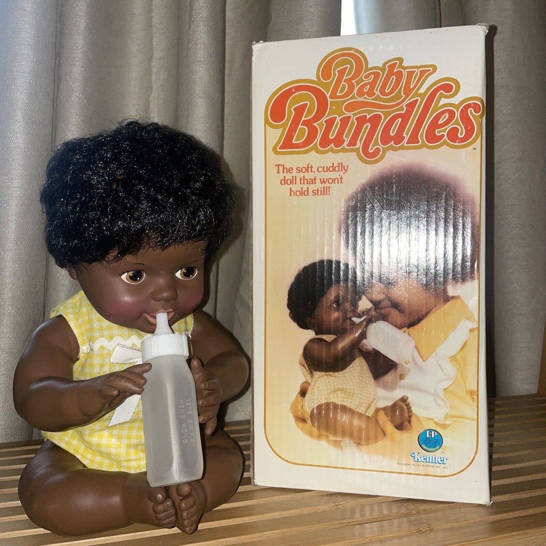 Vintage 1975 Kenner Baby Bundles African American Baby Girl No 26050 W ...