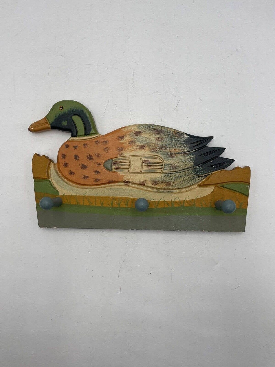 Vintage Cabin Art Duck Coat Hanger Mallard Wall Decor Hunting Lodge - Etsy