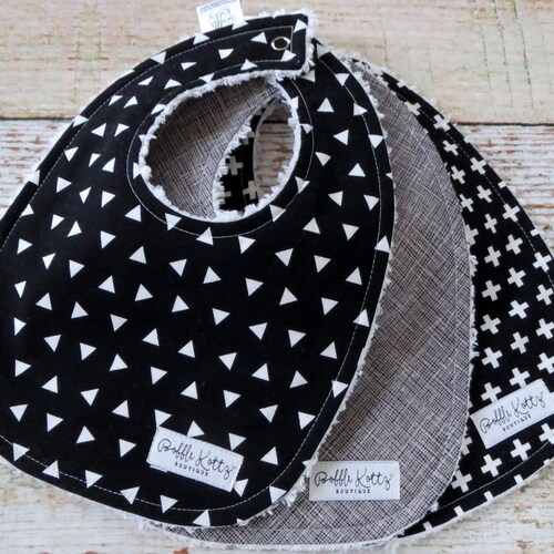 Baby Bibs Black and White Baby Bibs Gender Neutral Baby | Etsy