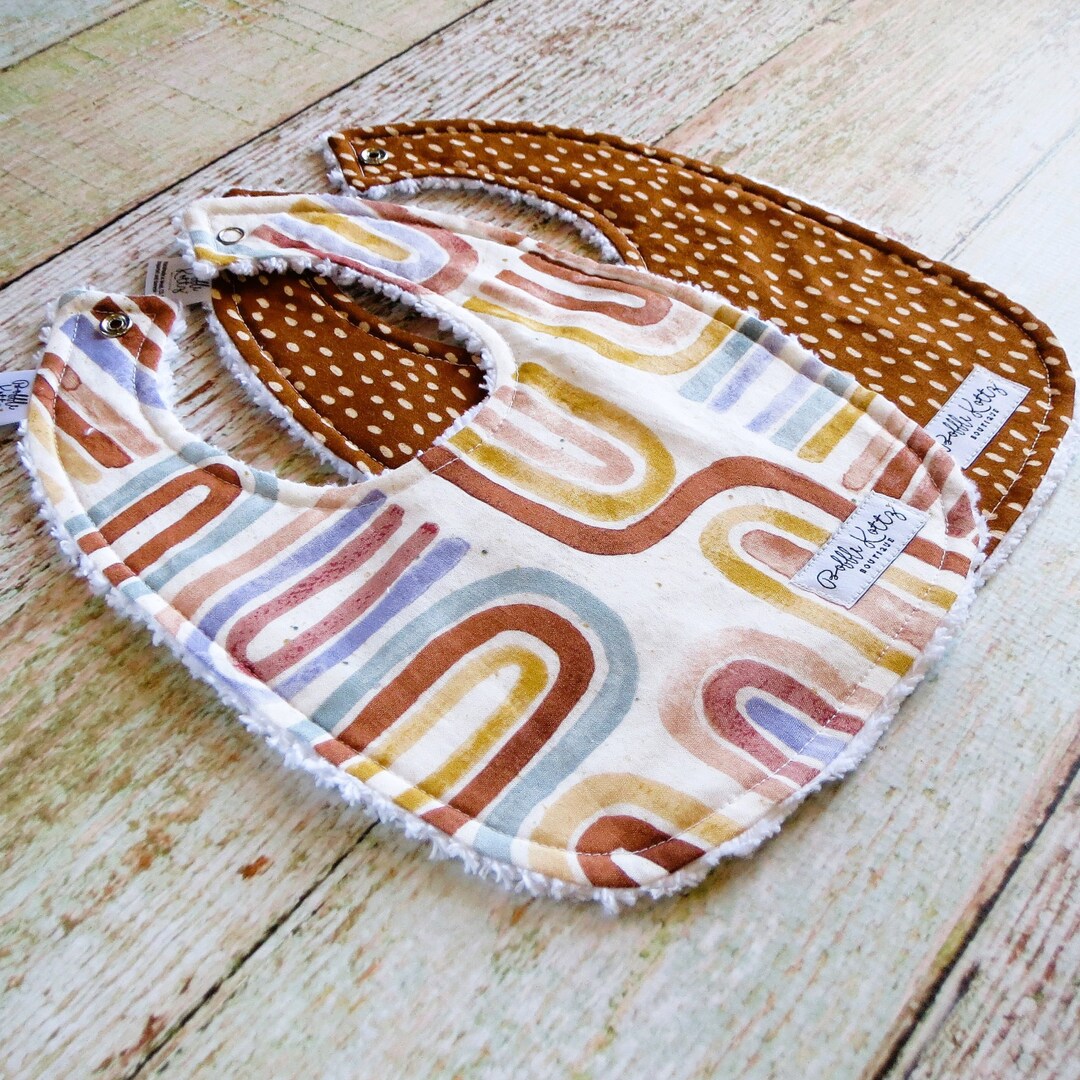Bibs Baby Bibs Gender Neutral Baby Bibs Watercolor Baby Bibs Rainbow ...