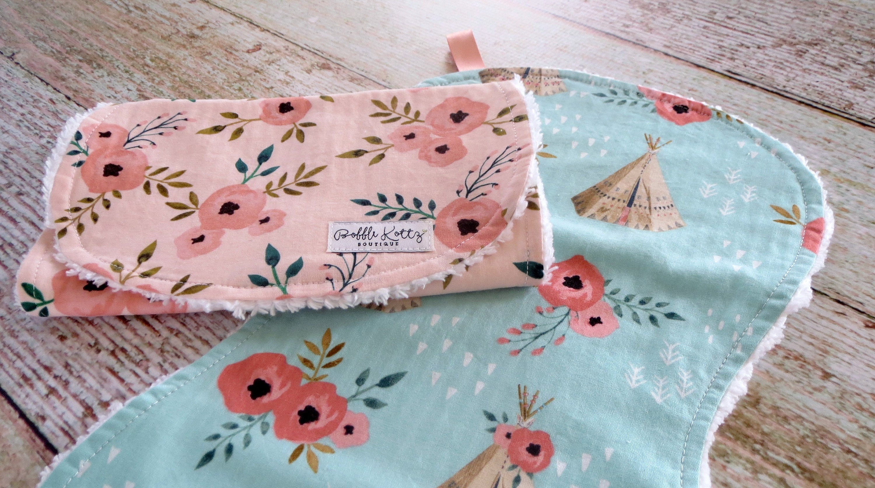 Burp Cloths Baby Burp Cloths Baby Girl Burp Cloths | Etsy