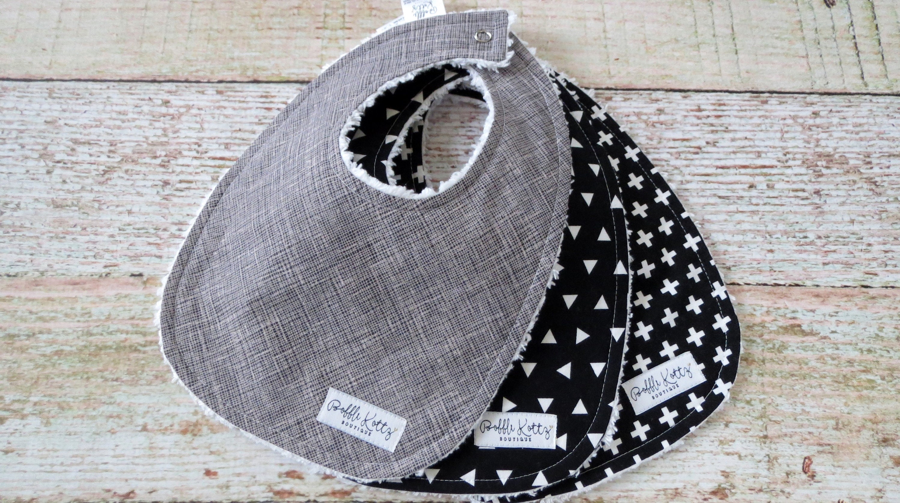 Baby Bibs Black and White Baby Bibs Gender Neutral Baby | Etsy