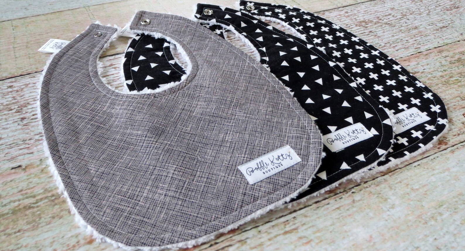Baby Bibs Black and White Baby Bibs Gender Neutral Baby | Etsy