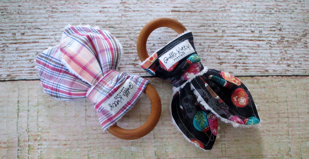 Wooden Teething Ring - Natural Teething Ring - Montessori Inspired ...
