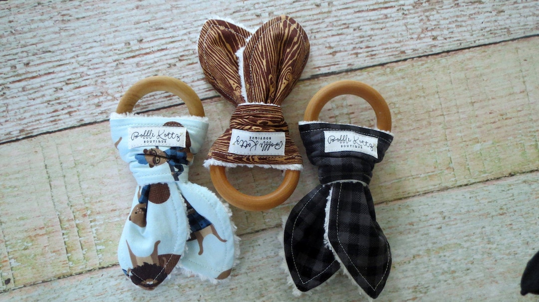 Wooden Teething Ring - Natural Teething Ring - Montessori Inspired ...