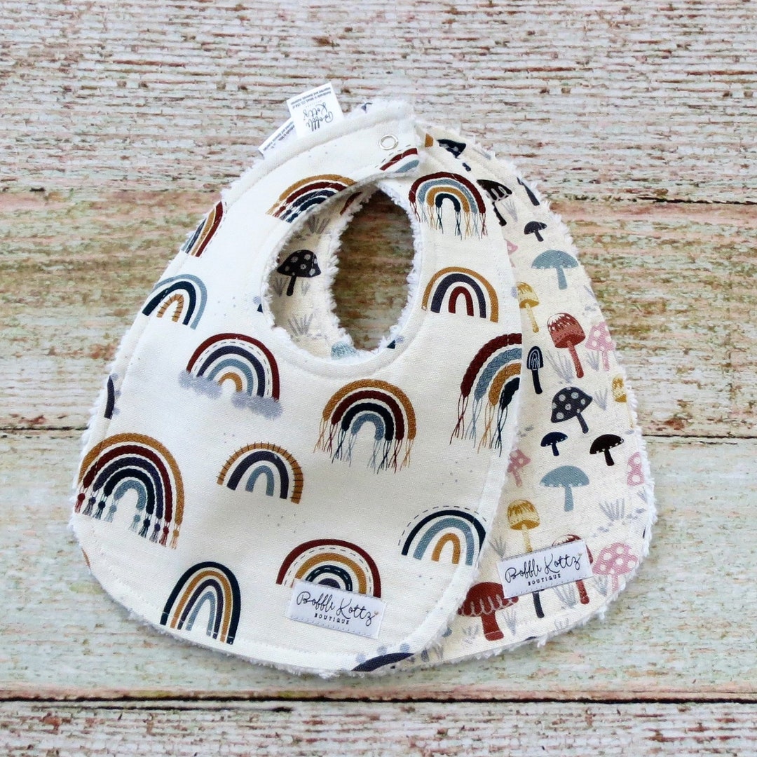 Baby Bibs - Gender Neutral Baby Bibs - Jewel Tone Baby Bibs - Rainbow ...