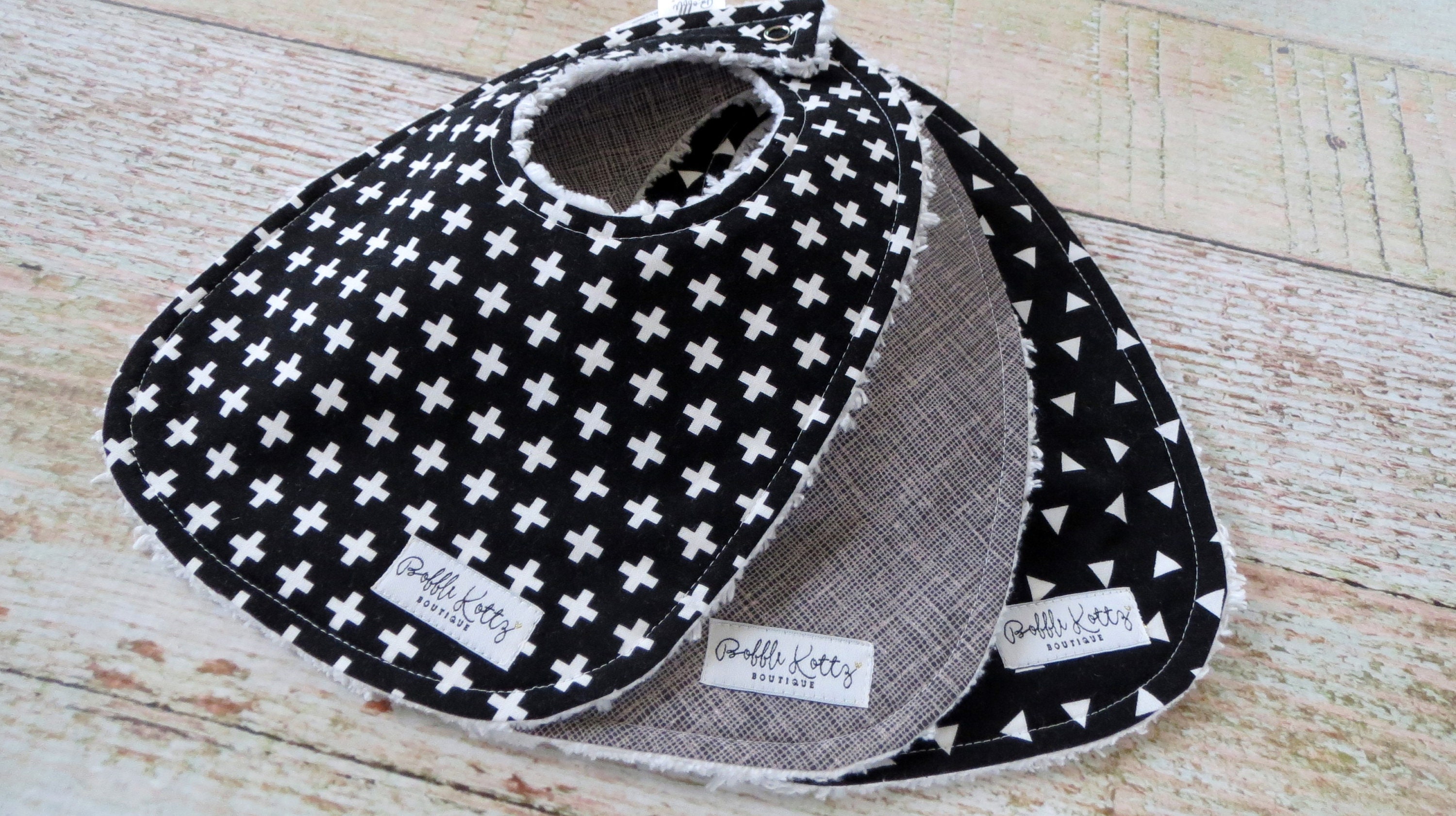 Baby Bibs Black and White Baby Bibs Gender Neutral Baby | Etsy