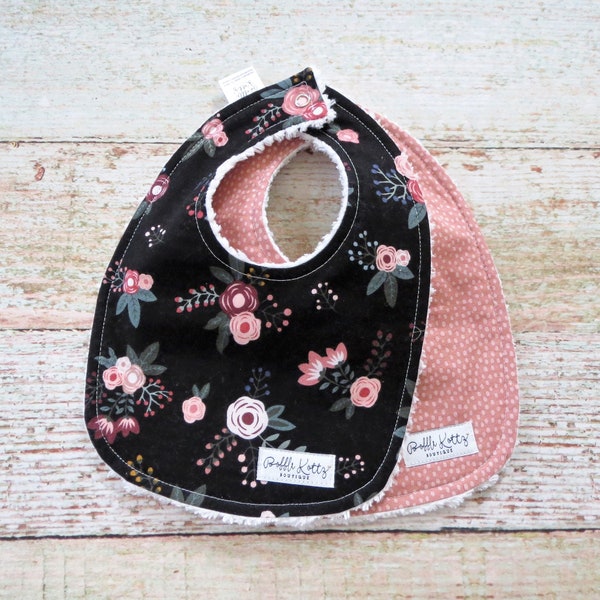 Baby Girl Bibs - Etsy