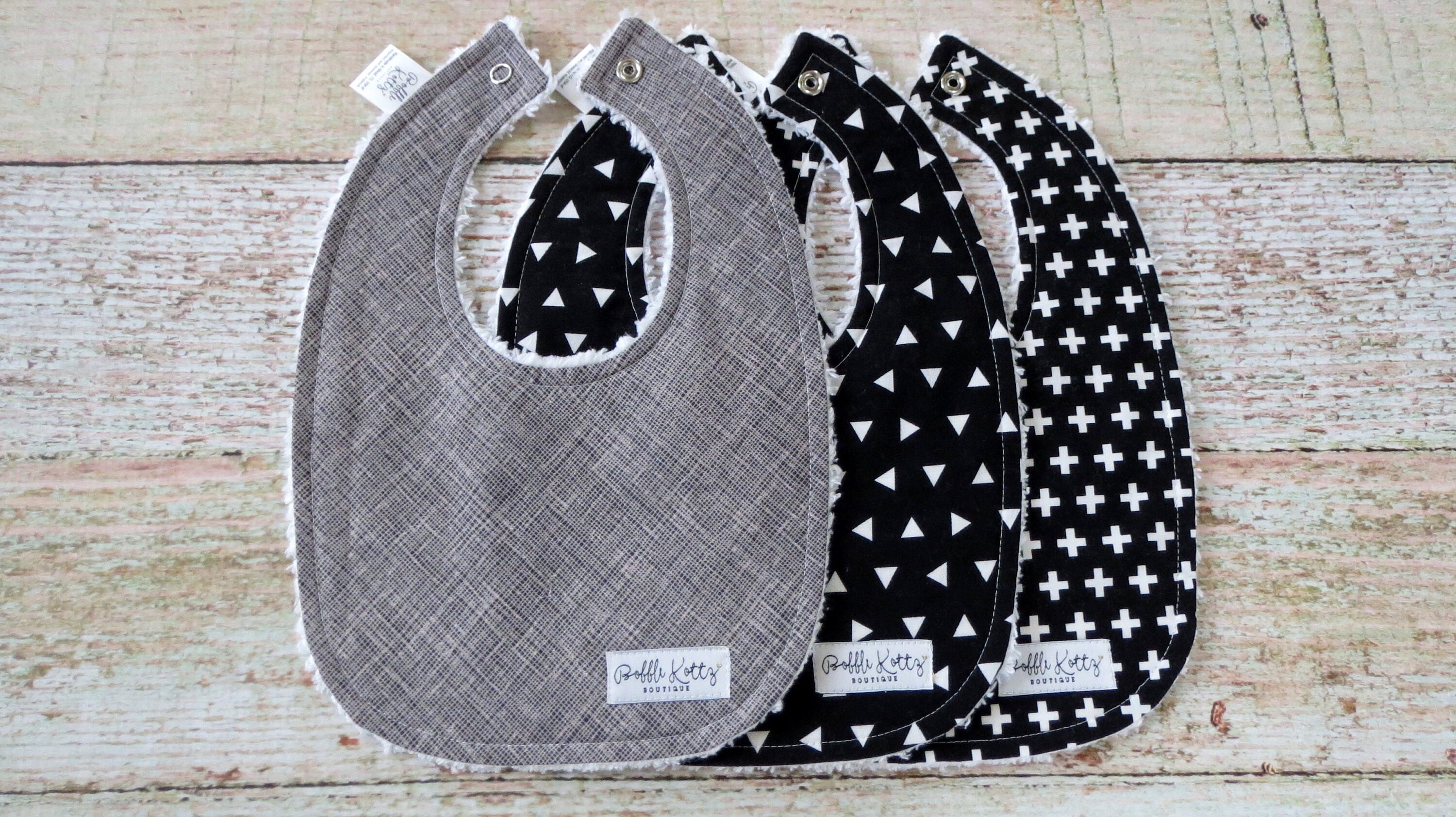 Baby Bibs Black and White Baby Bibs Gender Neutral Baby | Etsy