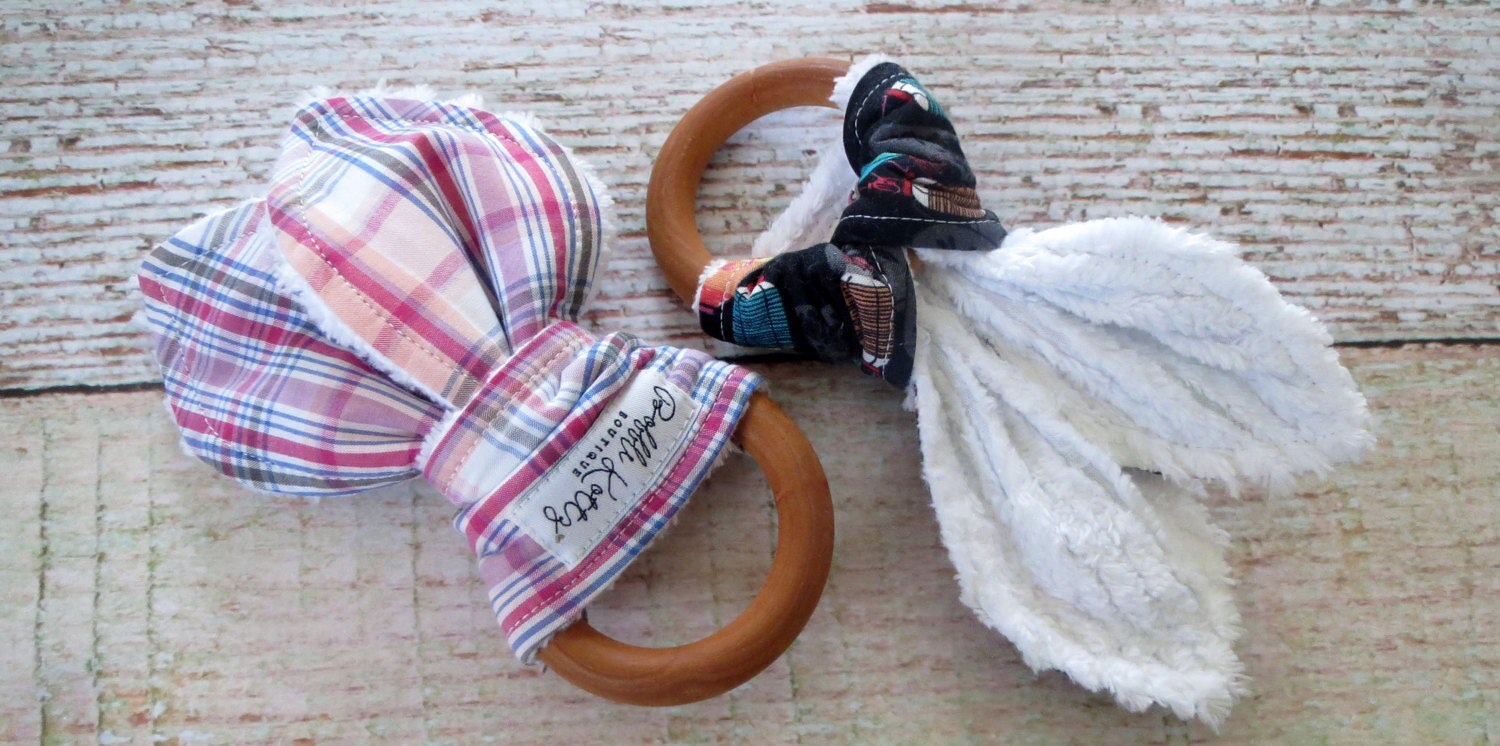 Wooden Teething Ring Natural Teething Ring Montessori | Etsy