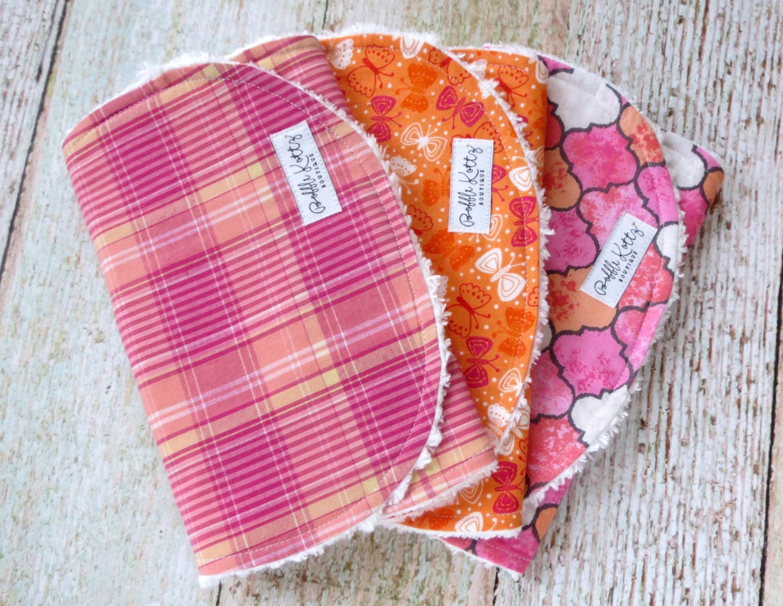 Baby Burp Cloths Baby Girl Burp Cloths Butterfly Burp - Etsy