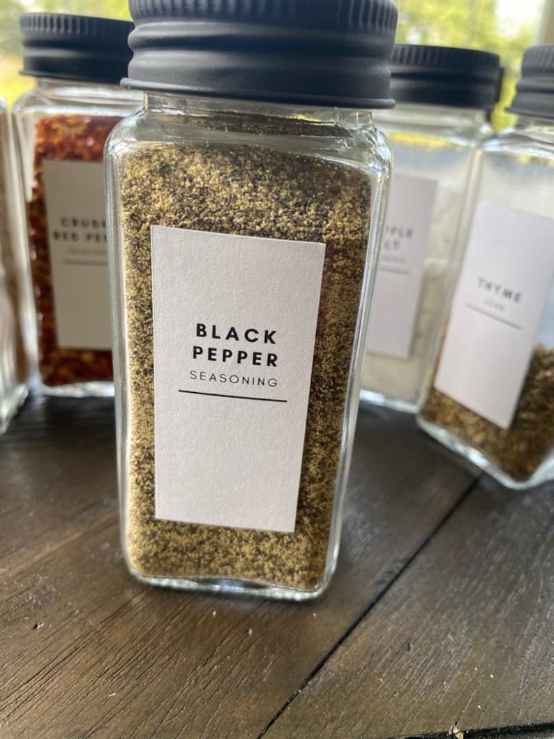 Minimalistic Spice Jar Labels | Etsy