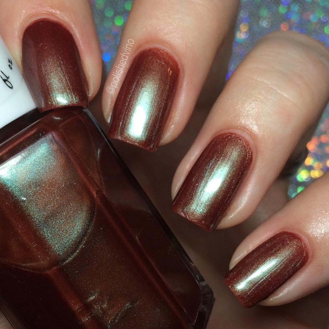 Bitter Wormwood Duochrome Nail Polish – Reddish Brown With Teal Shimmer ...