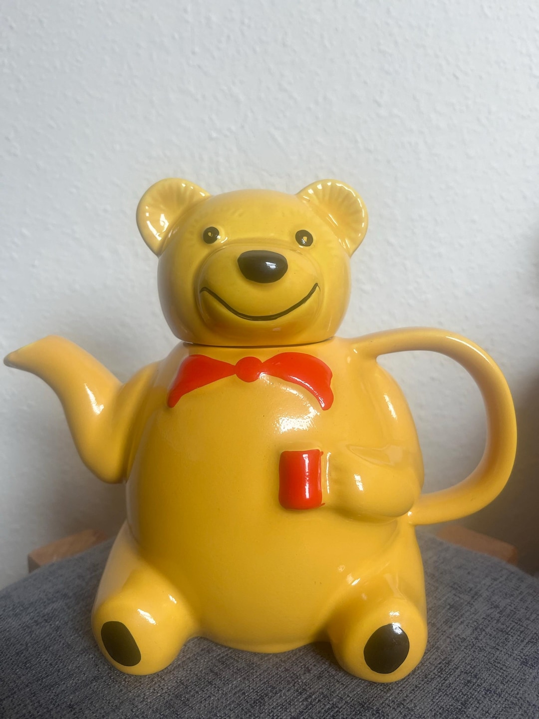 Vintage Teddy Bear Teapot - Etsy
