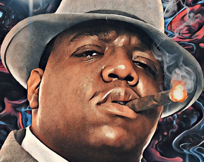 The Notorious B.I.G Inspired Paper or Canvas Art Print, 1.5 Inch ...