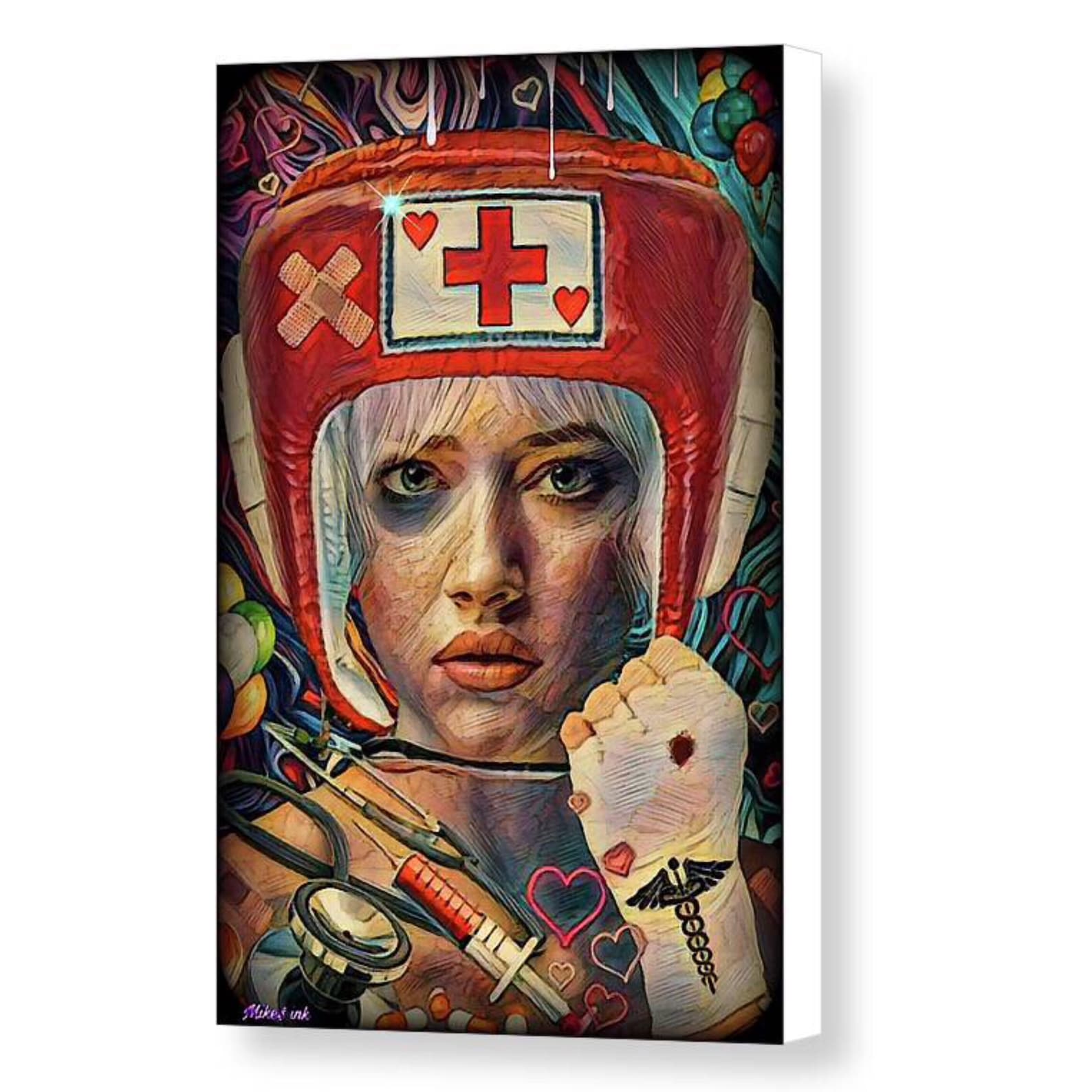 NURSE Becky Canvas or Paper Art Print 1.5 Inch Stretched or - Etsy