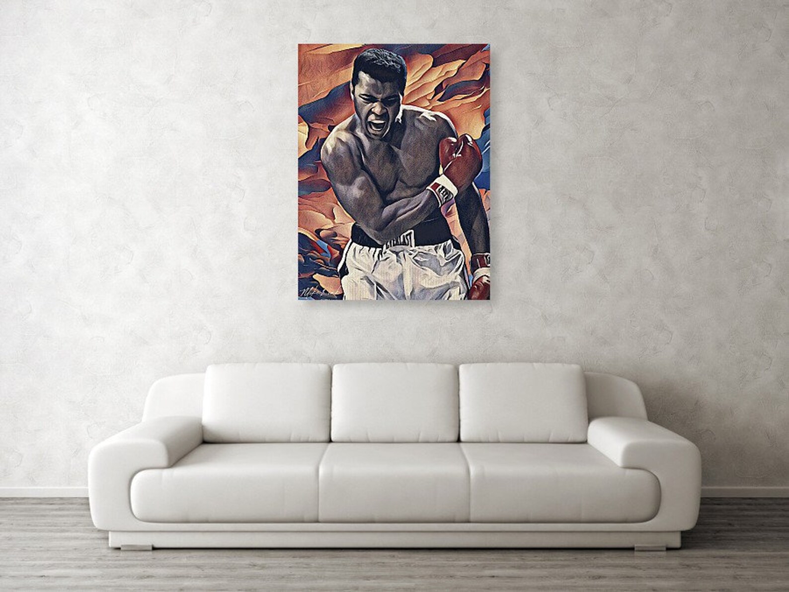 Muhammad Ali Canvas Or Paper Art Print 1.5 inch Stretched Or | Etsy