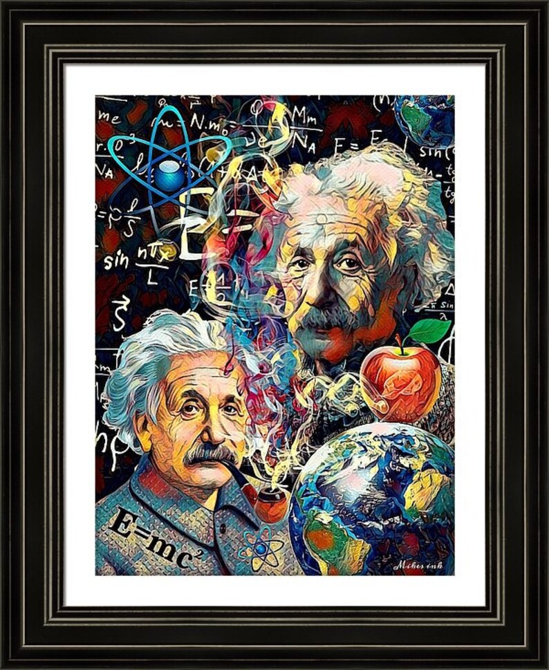 Albert Einstein Canvas or Paper Art Print 1.5 Inch Stretched - Etsy
