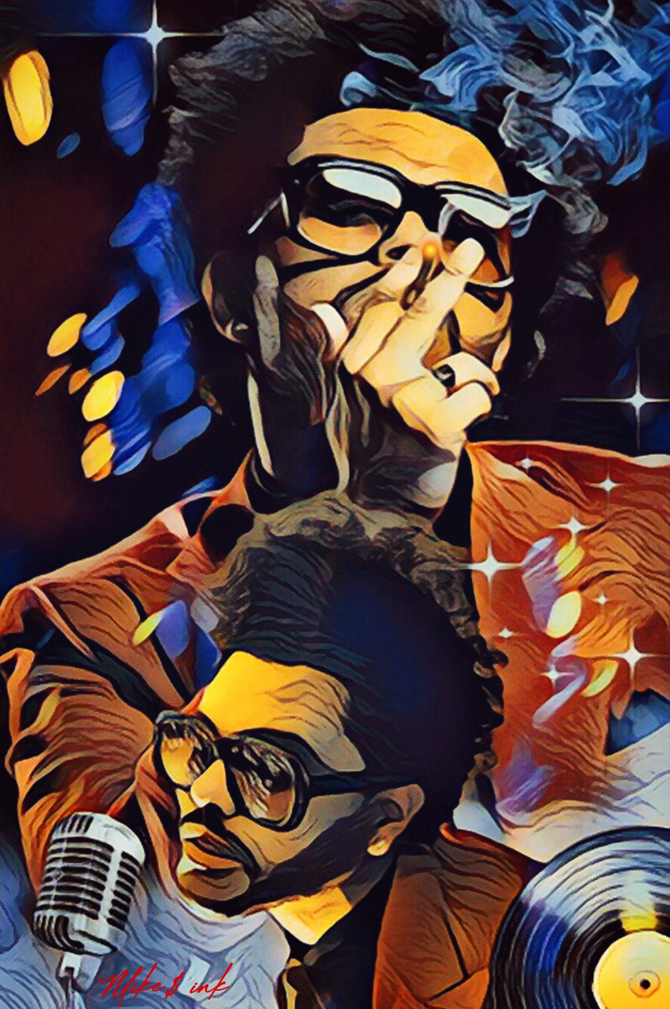 The Weeknd Inspired Art Print 1.5 inch Stretched or Rolled | Etsy