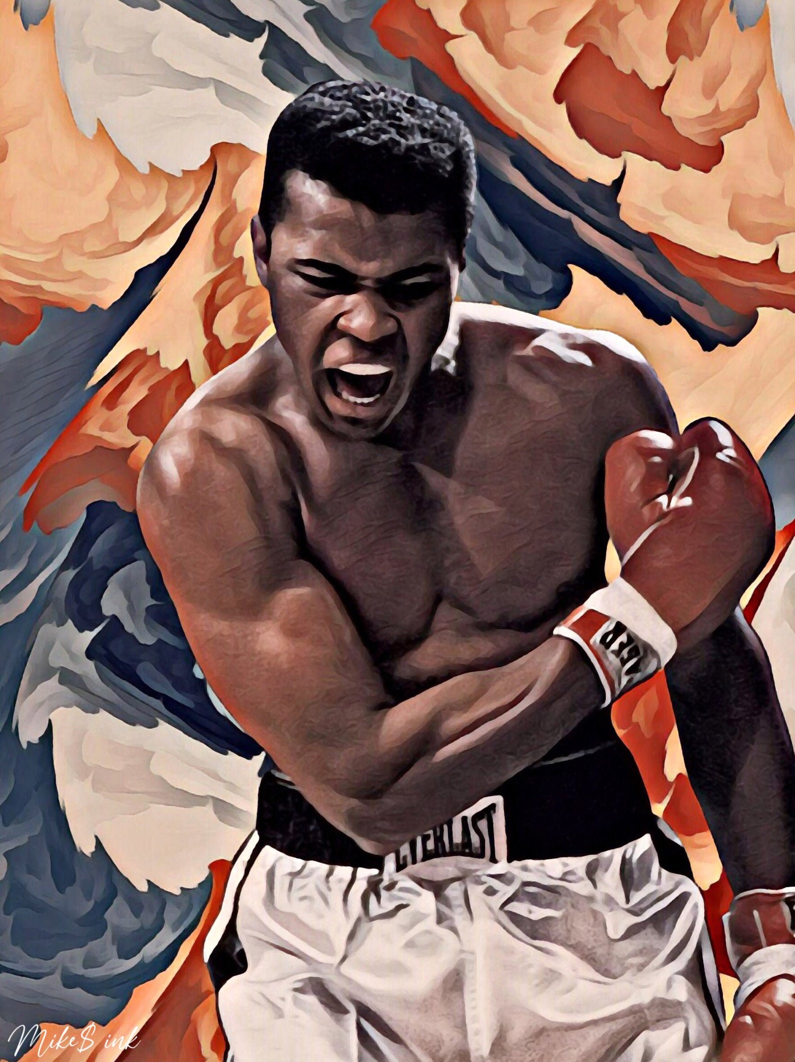 Muhammad Ali Canvas Or Paper Art Print 15 pouce étiré ou | Etsy