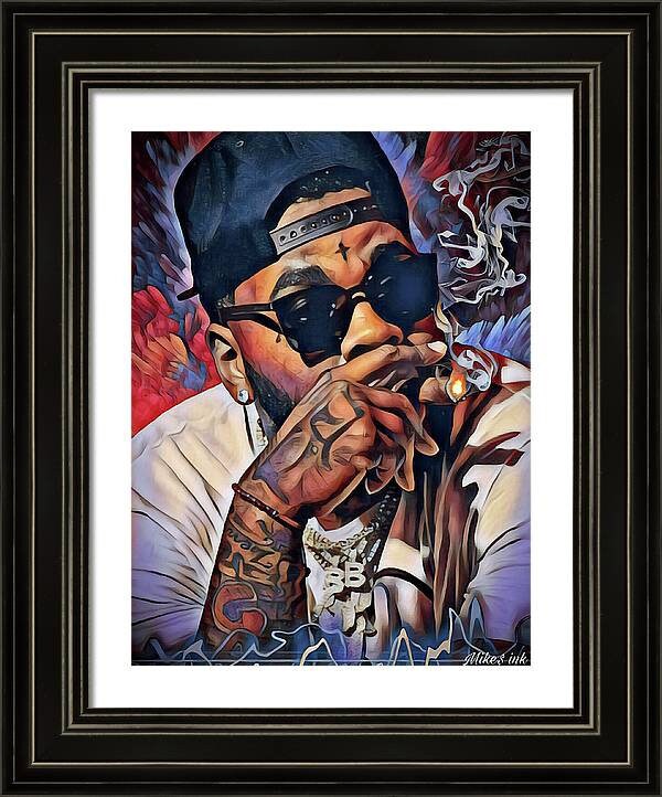 Kevin Gates Inspired Art Print 1.5 Inch Stretched or Rolled | Etsy