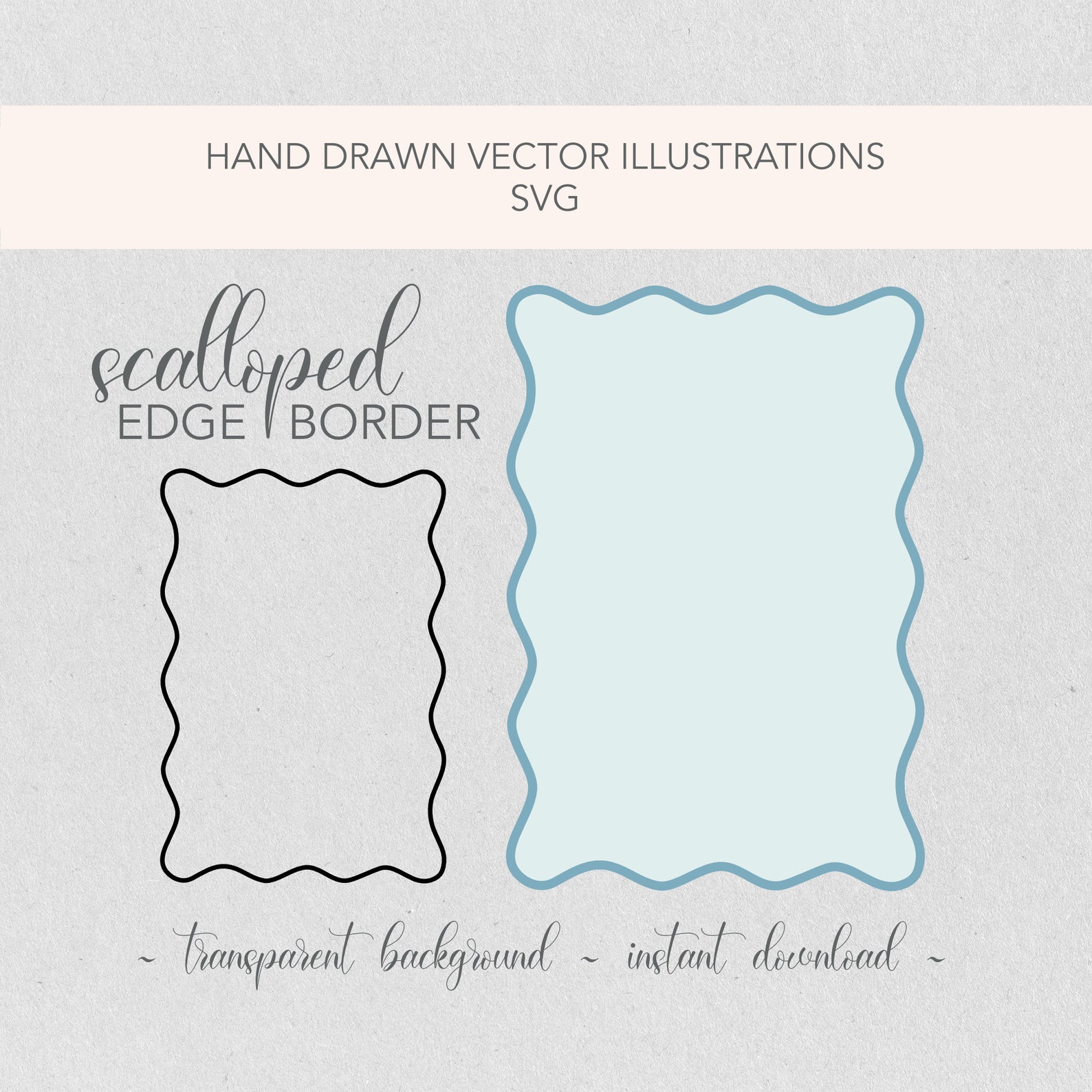 Ultimate Wavy Border Bundle Pack | Svg, Png and Psd Files | Invitation ...