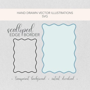 Ultimate Wavy Border Bundle Pack | Svg, Png and Psd Files | Invitation ...