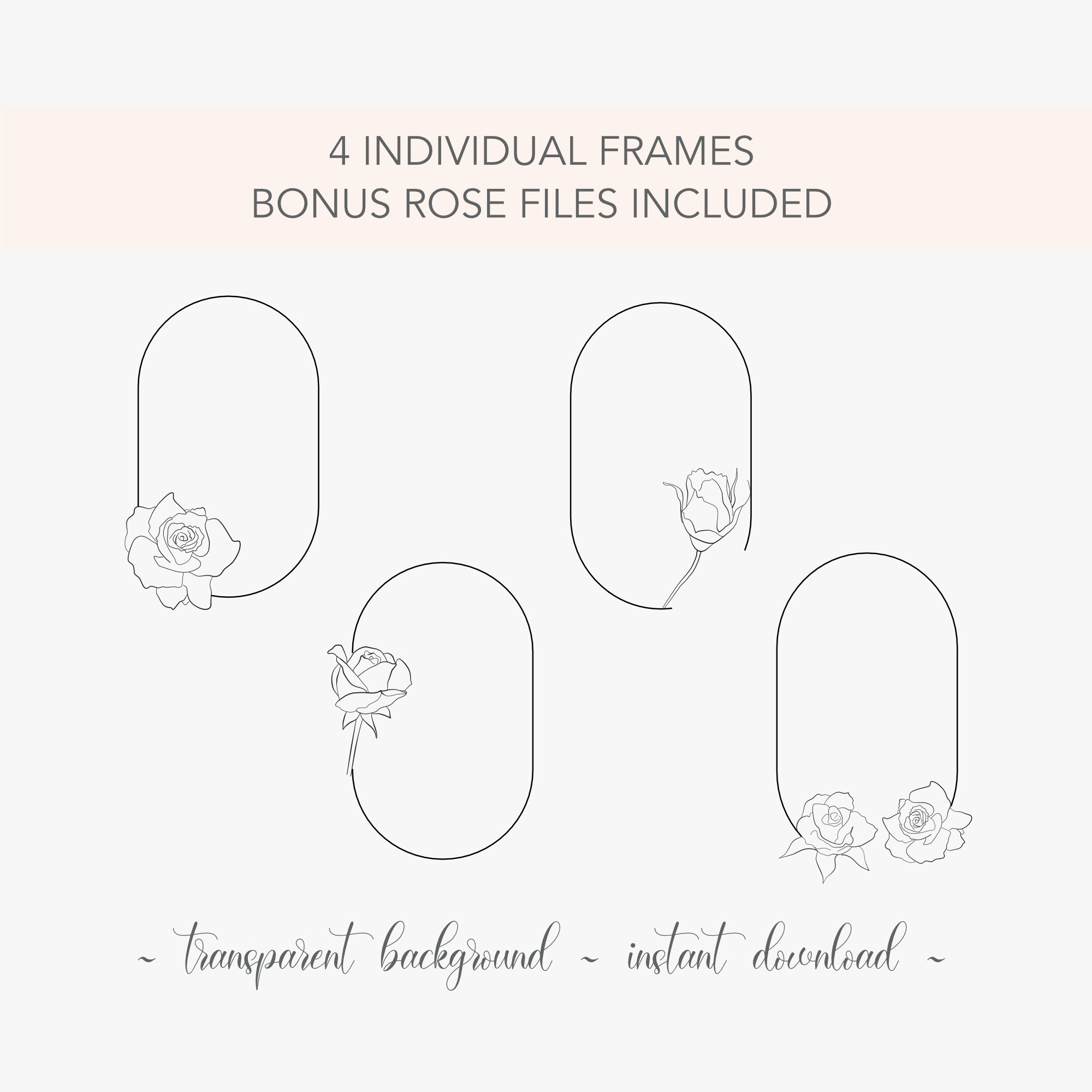 Split Border Frame Clip Art | SVG | Editable File | Instant Download ...