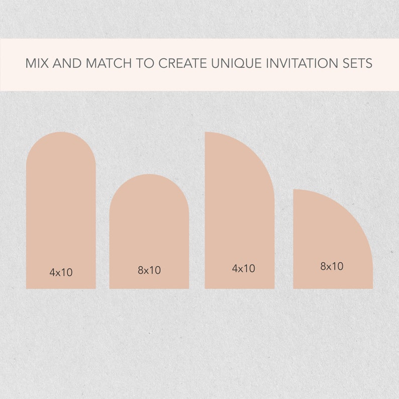 Invitation SVG & PNG Cut Stationery Files | Over 30 Shapes | Arch, Wavy ...
