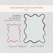 Wavy Squiggly Border Frame Set | SVG Editable Files for Invitation ...