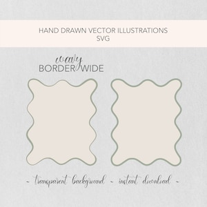 Ultimate Wavy Border Bundle Pack | Svg, Png and Psd Files | Invitation ...