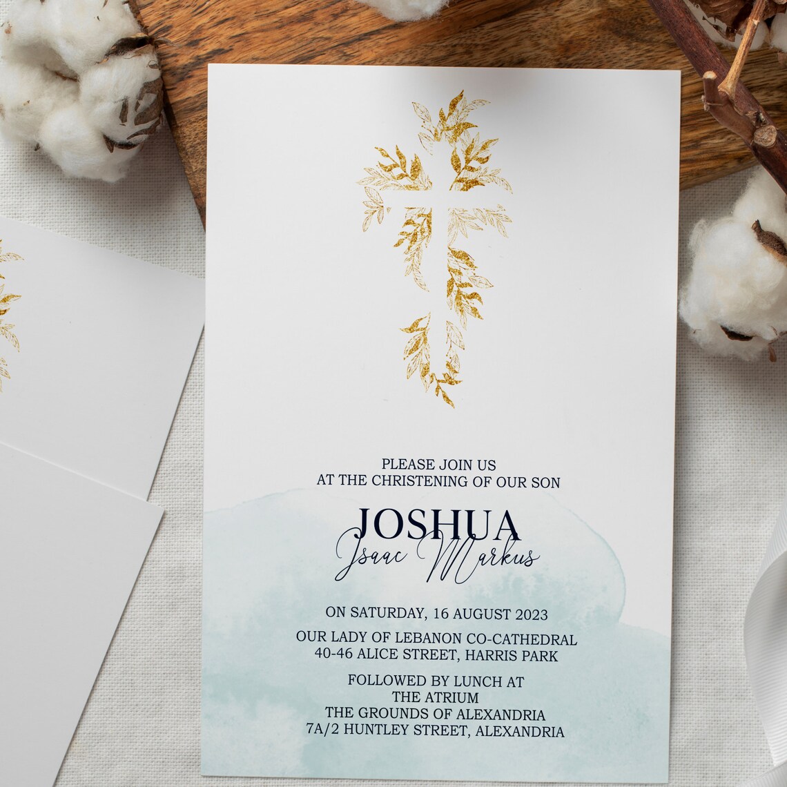 Religious Cross With Leaves SVG | Editable File for Wedding ...