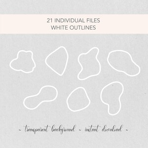 Abstract Organic SVG and PNG Clip Art Shapes | Hand Drawn Editable ...