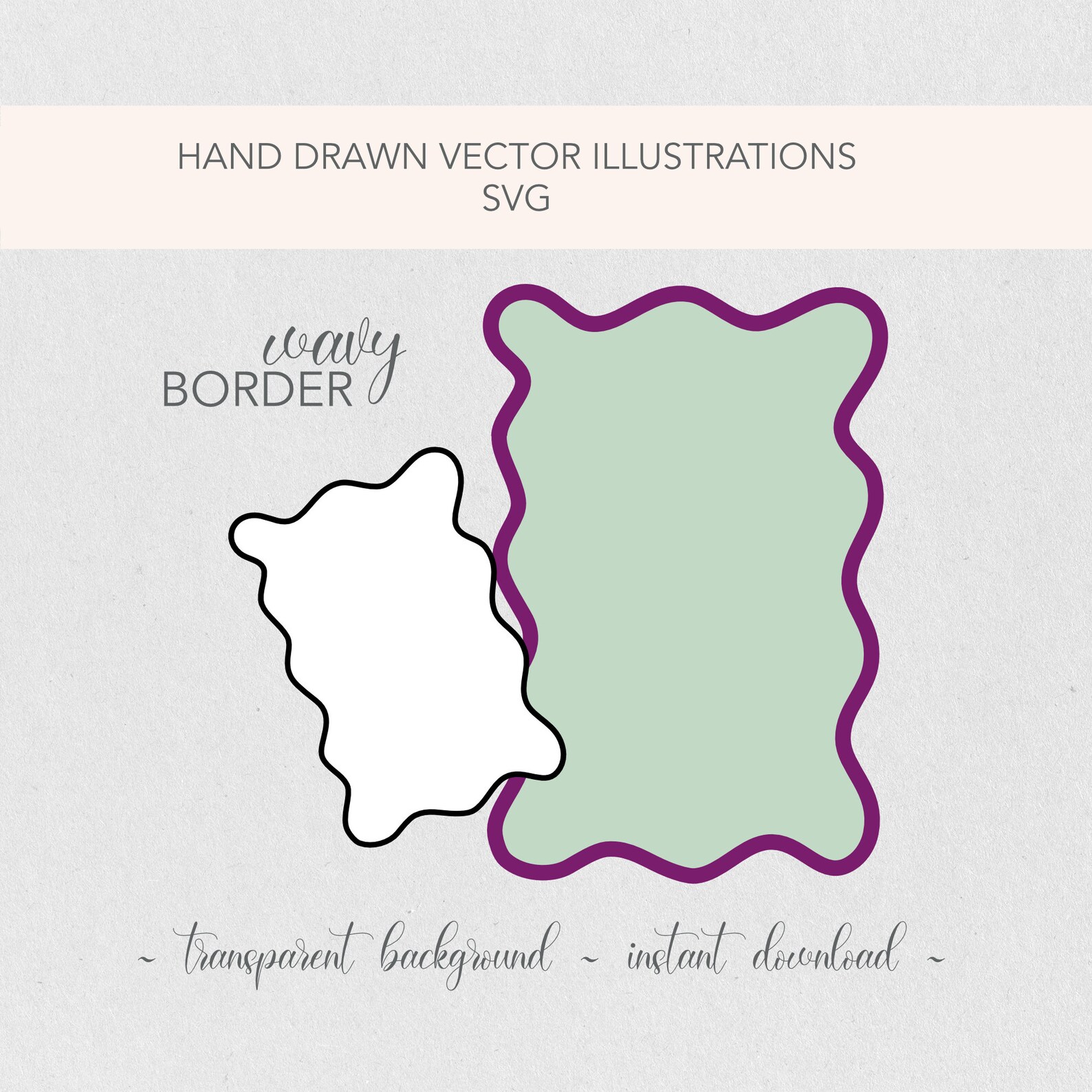 Ultimate Wavy Border Bundle Pack | Svg, Png and Psd Files | Invitation ...